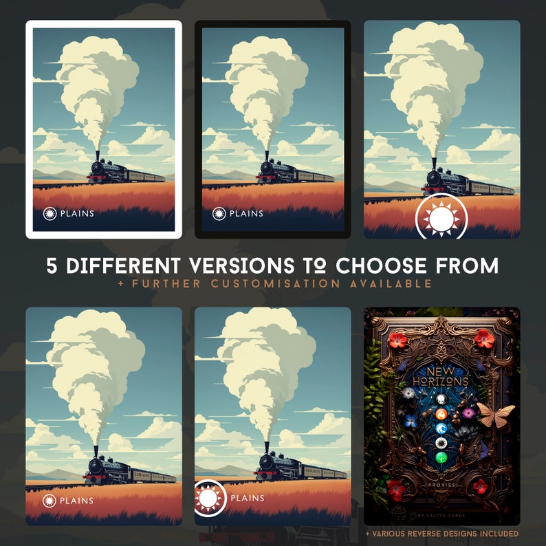 Basic Lands - LNER Train Poster Style – Print Ready Digital Downloads ...