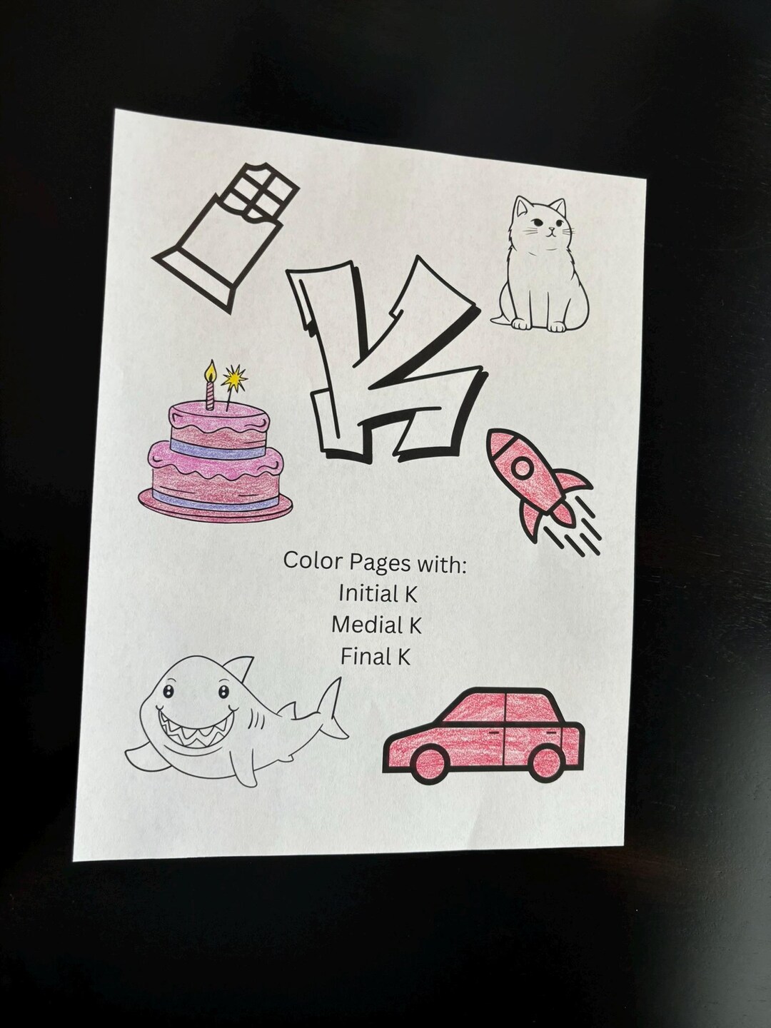 Articulation Coloring Book – Initial, Medial, Final K - Etsy