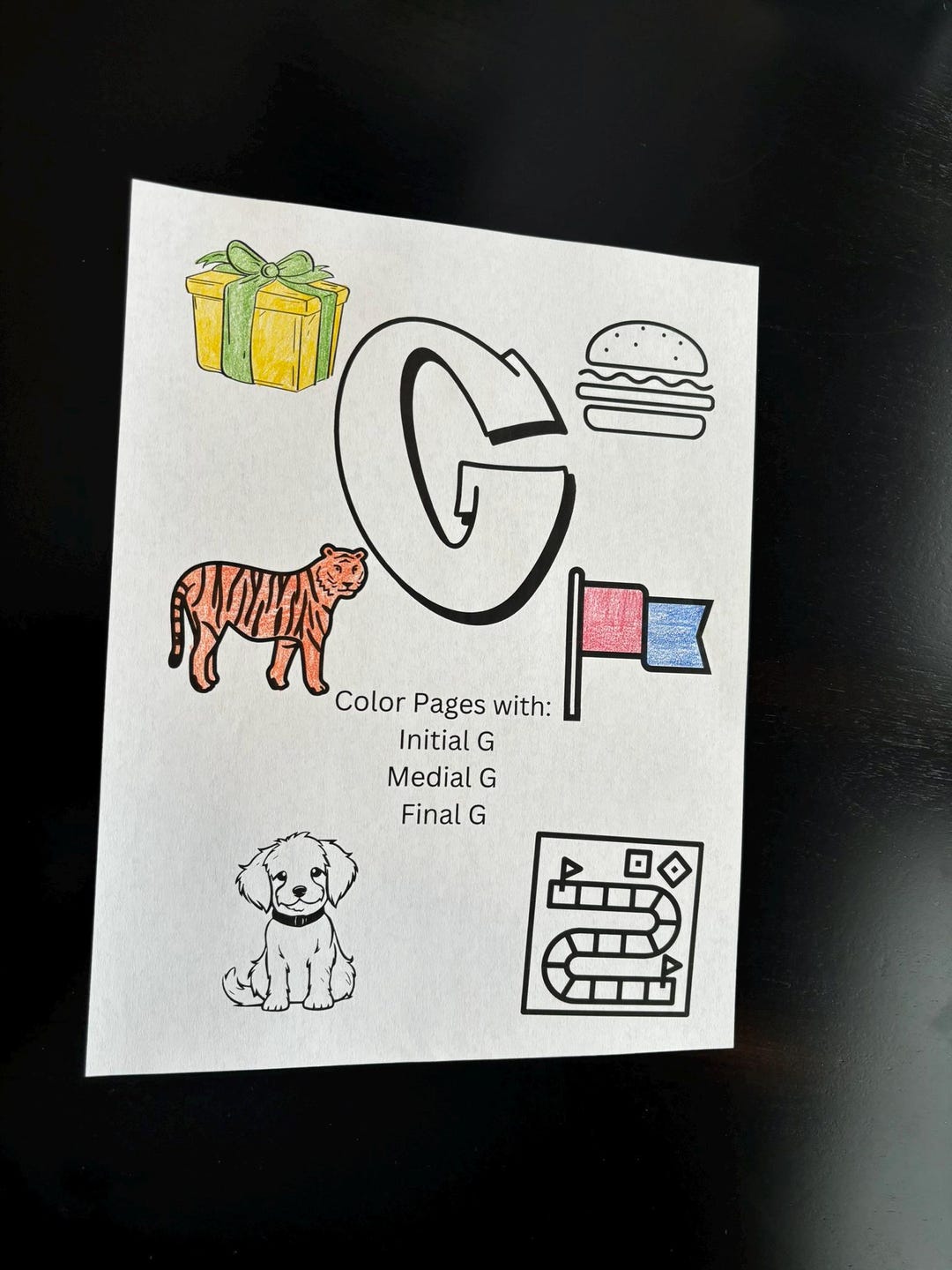 Articulation Coloring Book – Initial, Medial, Final G - Etsy