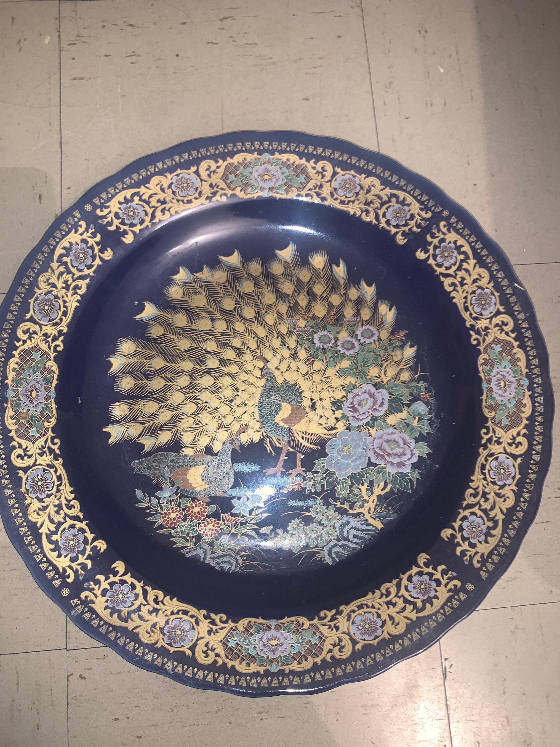 Original Moroccan Taous Plate From 1976 Rare Piece - Etsy