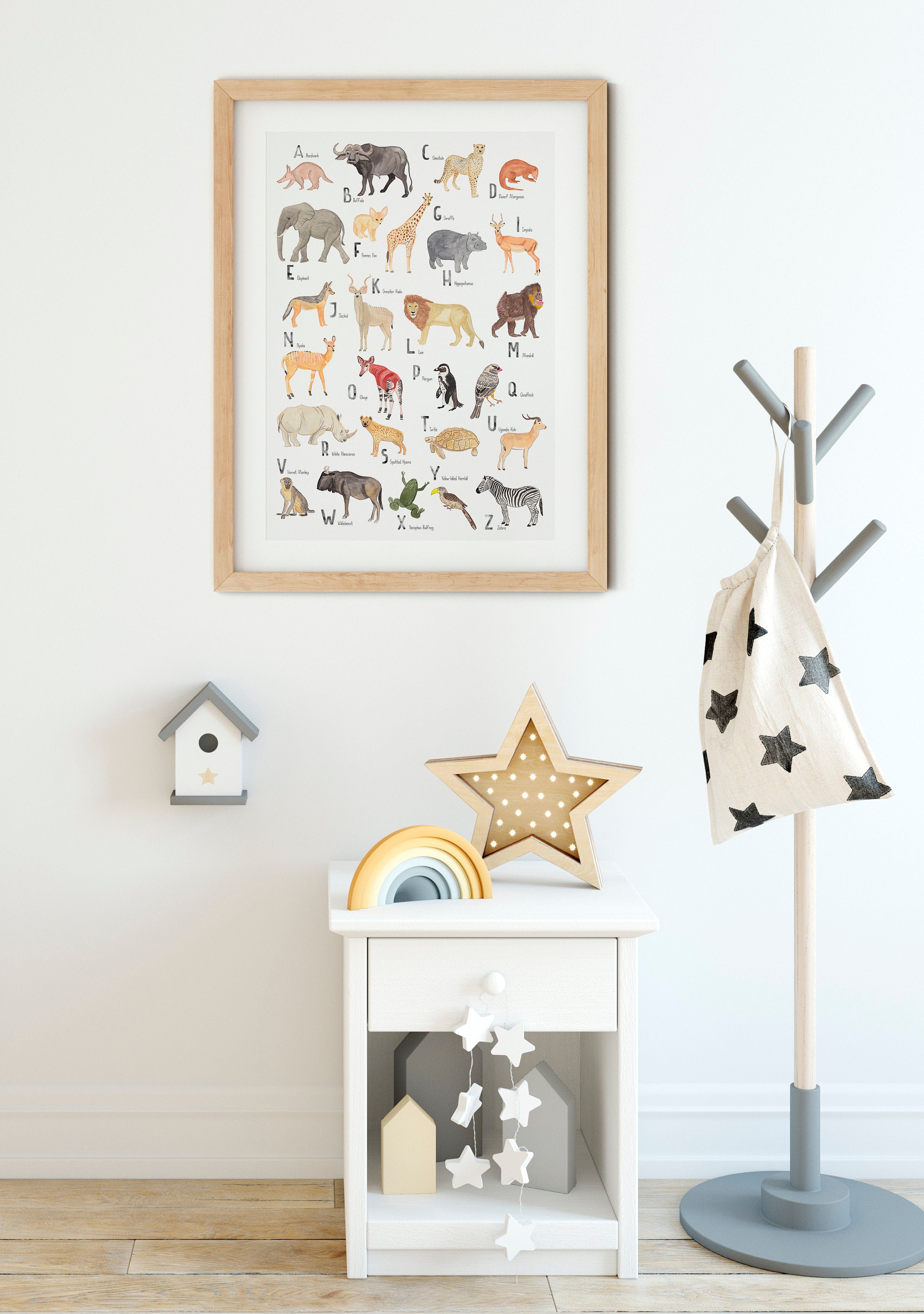 Safari Nursery Decor, Safari Alphabet, Animal Alphabet Poster ...