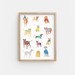 Watercolor Dogs Illustration Printable, Dog Poster, Dog Breeds Print ...