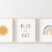 Rainbow Playroom Decor, Set of 6 Classroom Prints, Homeschool Printable ...