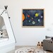 Solar System Poster, Outer Space Nursery Wall Art, Playroom Educational ...