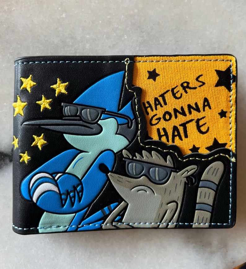 Regular Show Wallet Cartoon Mordecai and Rigby for Him Birthday Gift ...