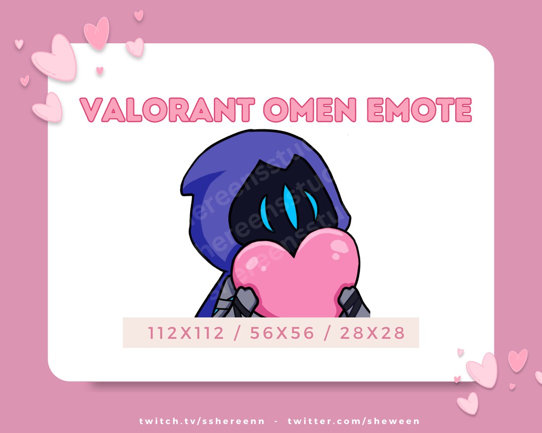 Omen Valorant Heart Emote Twitch - Etsy