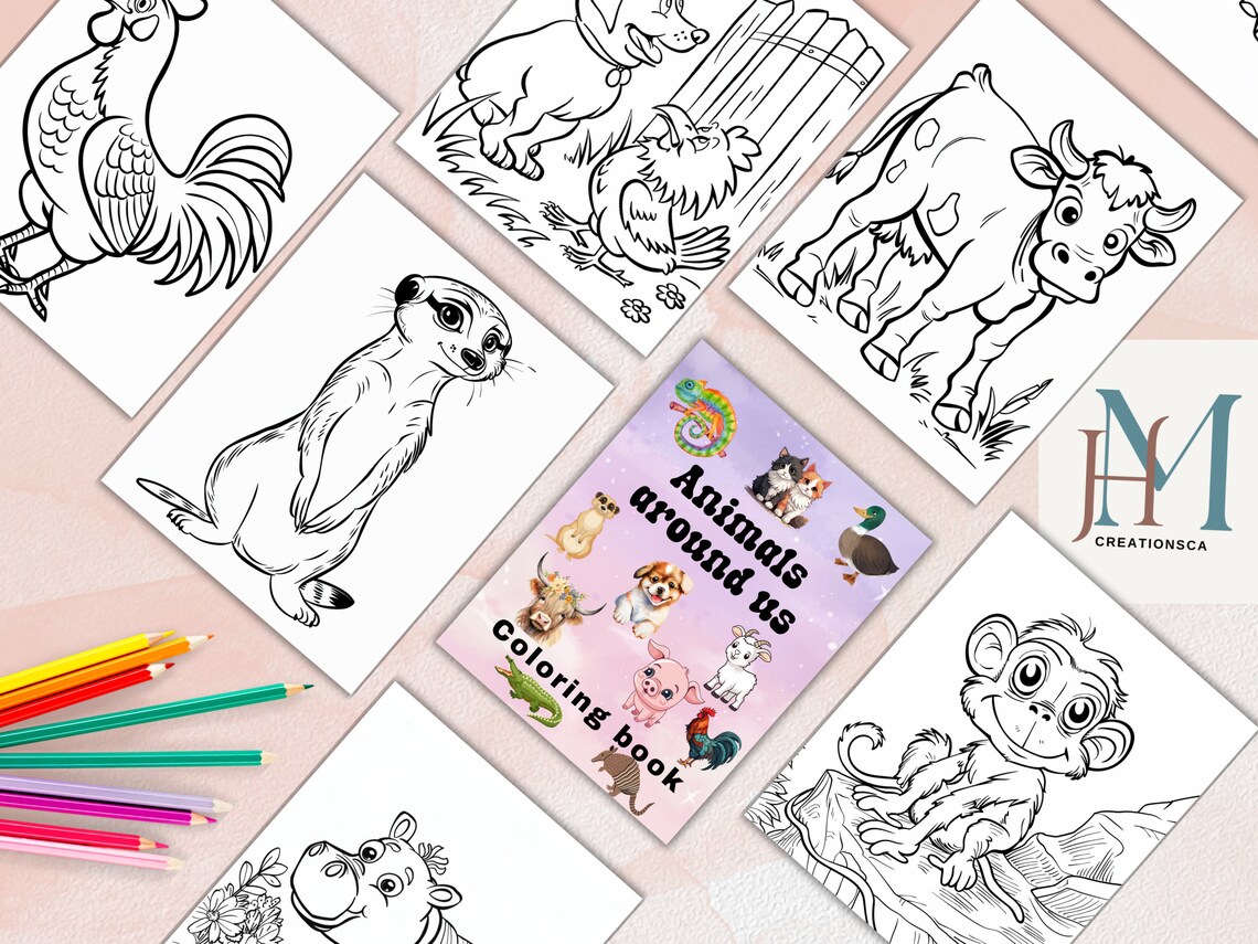 Pre-school Coloring Book, Daycare Educational Templates, Kids Coloring ...