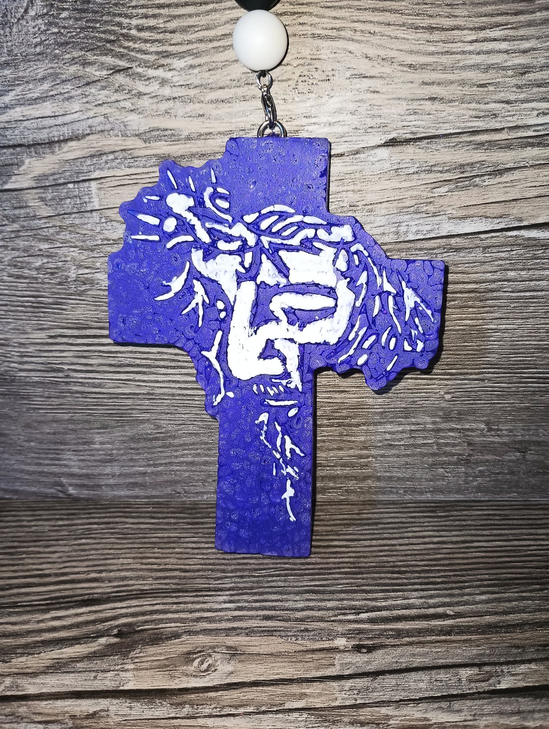 Jesus on the Cross With Thorn Hallow - Etsy