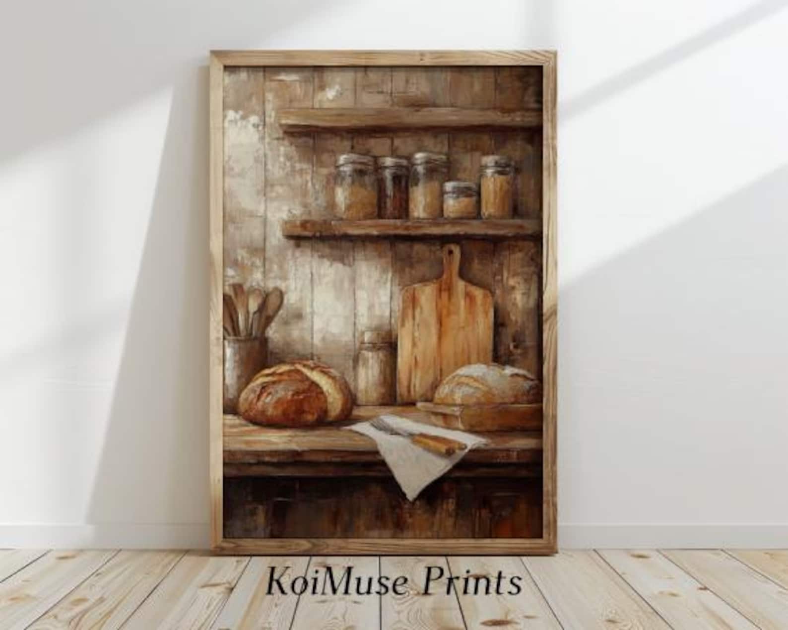 Vintage Kitchen Wall Art, Vintage Poster, Baking, Kitchen Art, Vintage ...