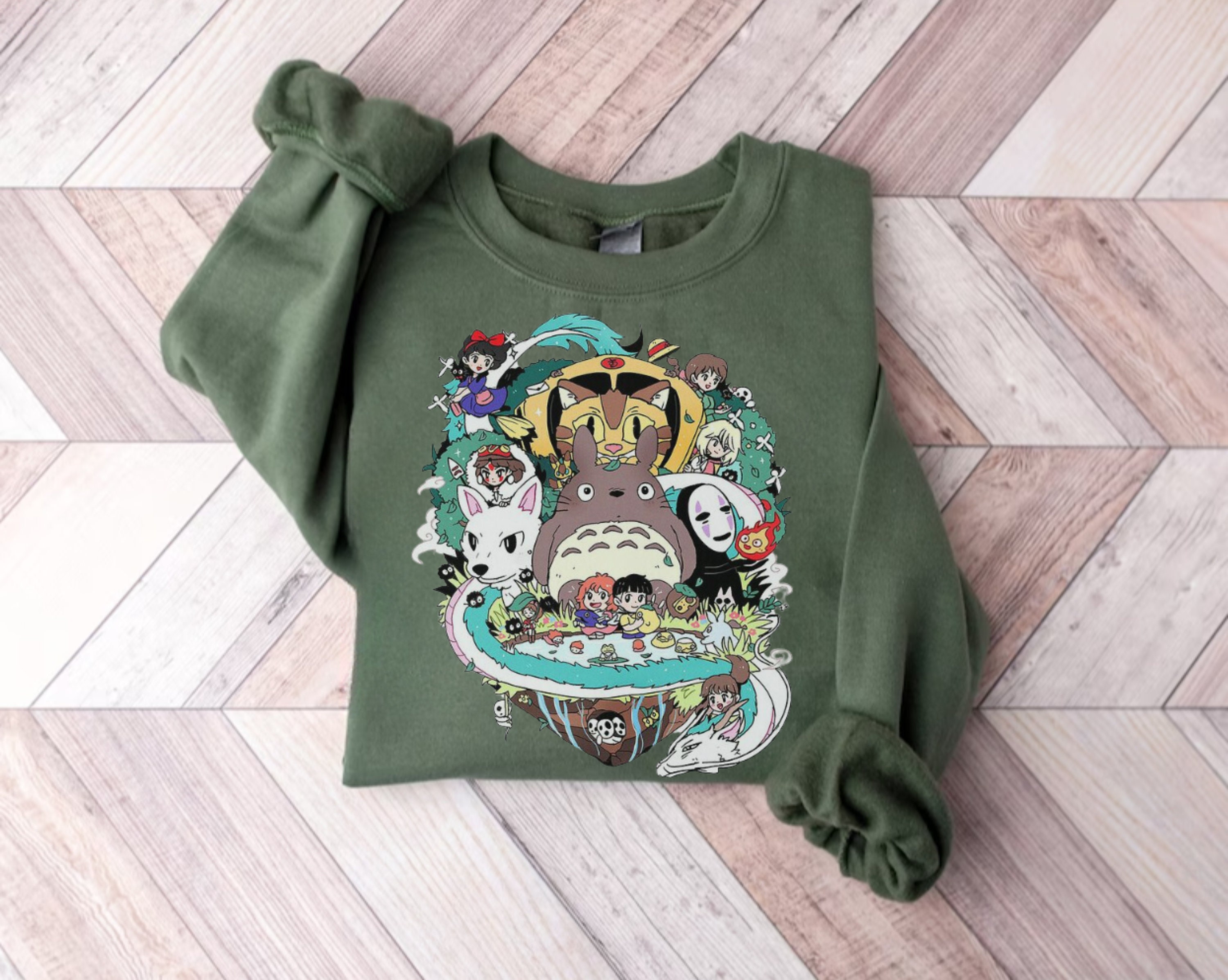 Studio Ghibli Howl's Moving Castle Sweatshirt, Spirited Away Shirt ...