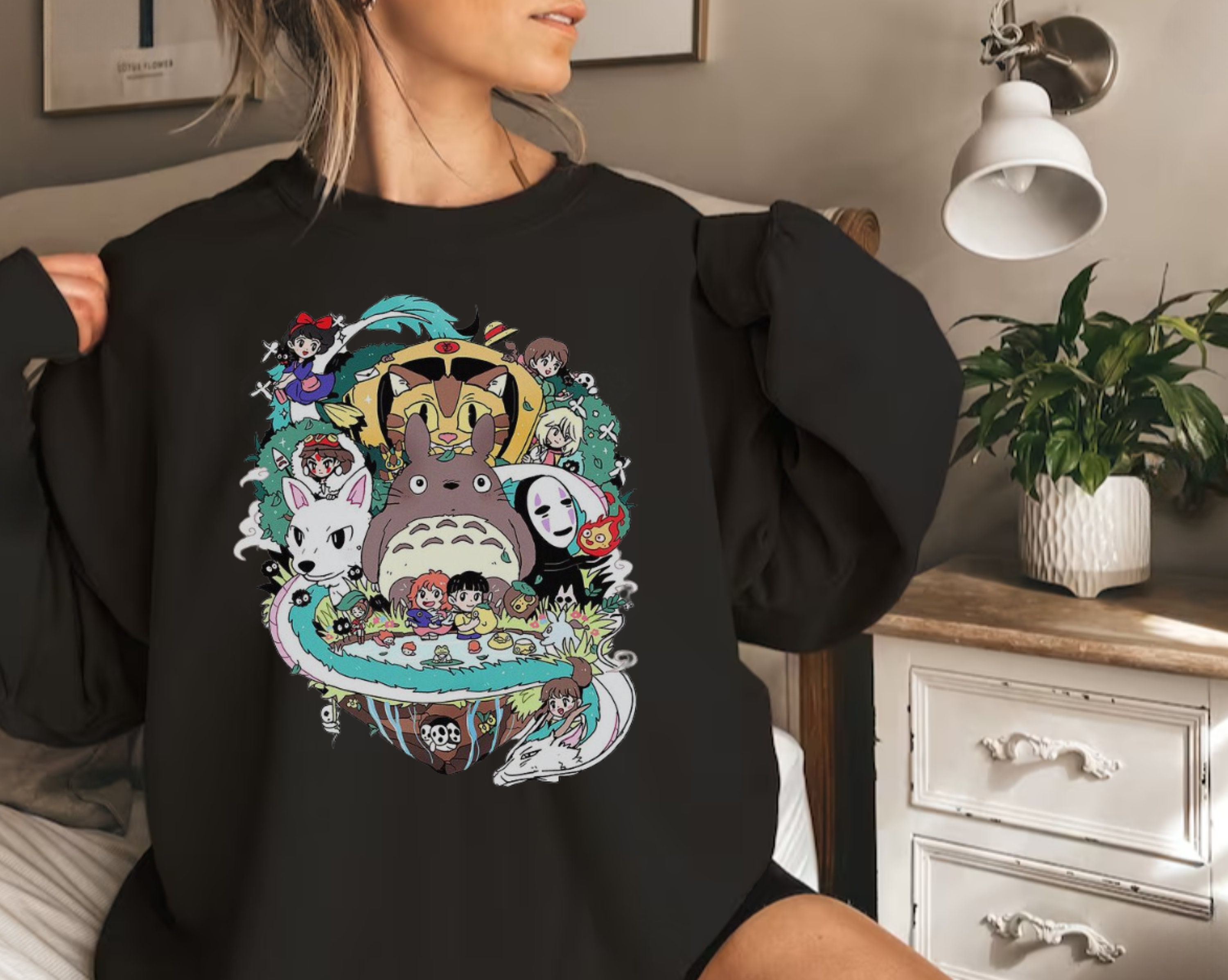 Studio Ghibli Howl's Moving Castle Sweatshirt, Spirited Away Shirt ...