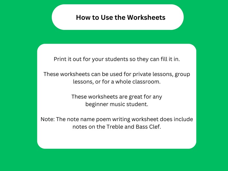 St. Patrick's Day Music Worksheets, Digital Download Printable, Private ...