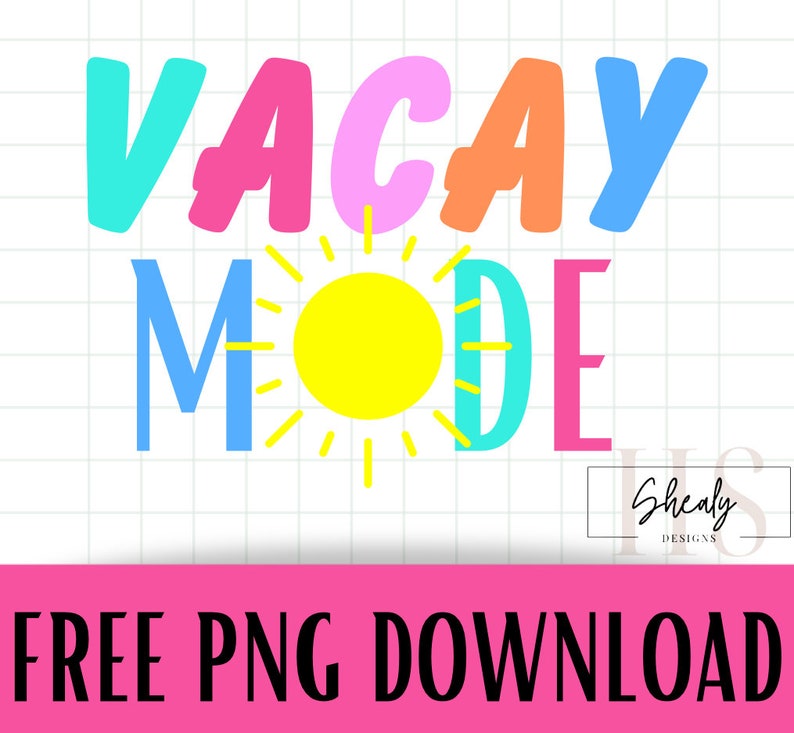 VACAY MODE Transparent PNG Download - Etsy