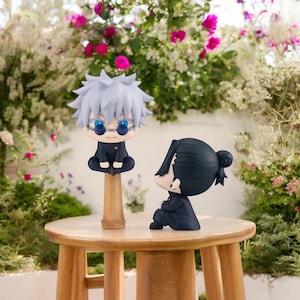 Jujutsu Kaisen Anime - Cute Gojo & Geto Pop Toy Figurines | Bubble Head ...