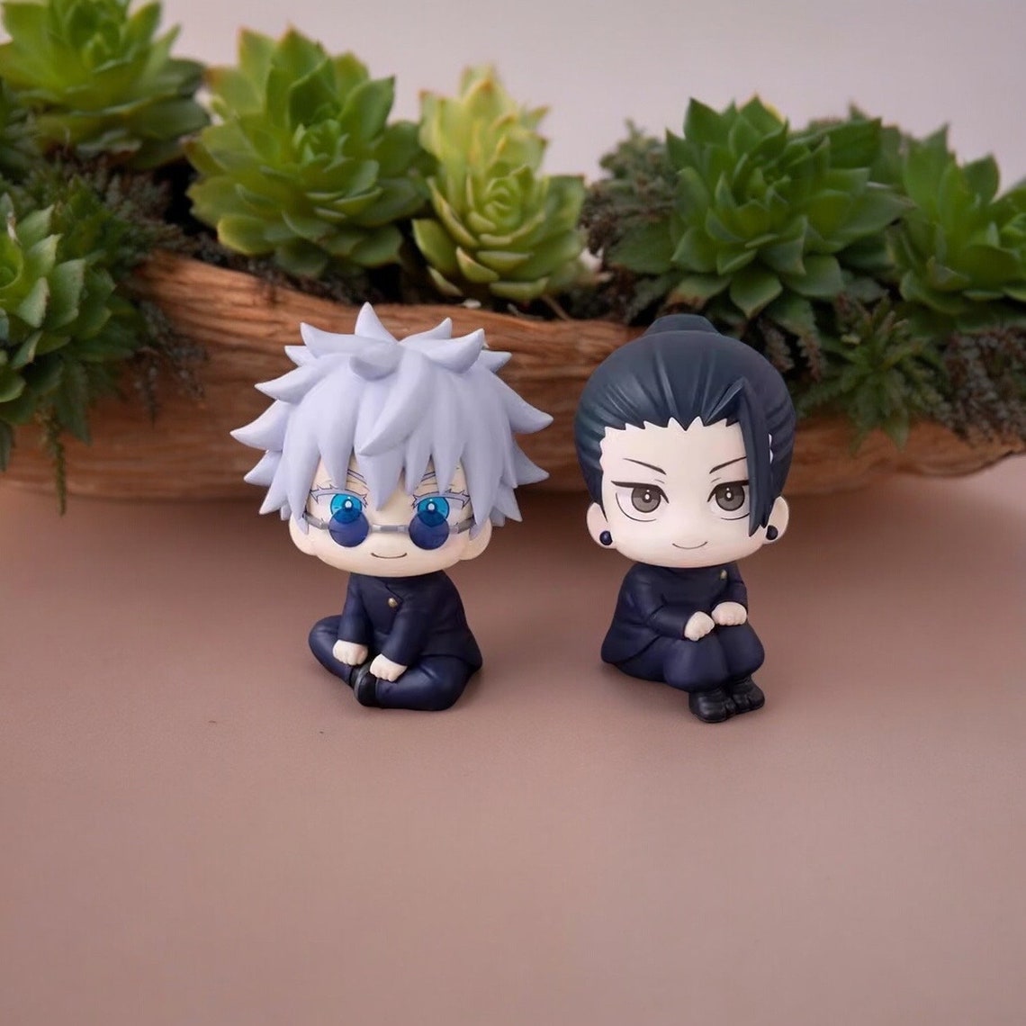 Jujutsu Kaisen Anime Cute Gojo & Geto Pop Toy Figurines Bubble Head ...