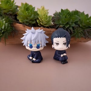 Jujutsu Kaisen Anime - Cute Gojo & Geto Pop Toy Figurines | Bubble Head ...