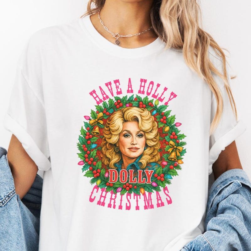Dolly Parton Xmas Tshirt - Etsy UK