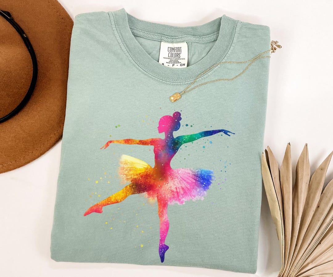 Comfort Colors® Ballerina Silhouette Shirt, Ballet T-shirt, Ballet ...