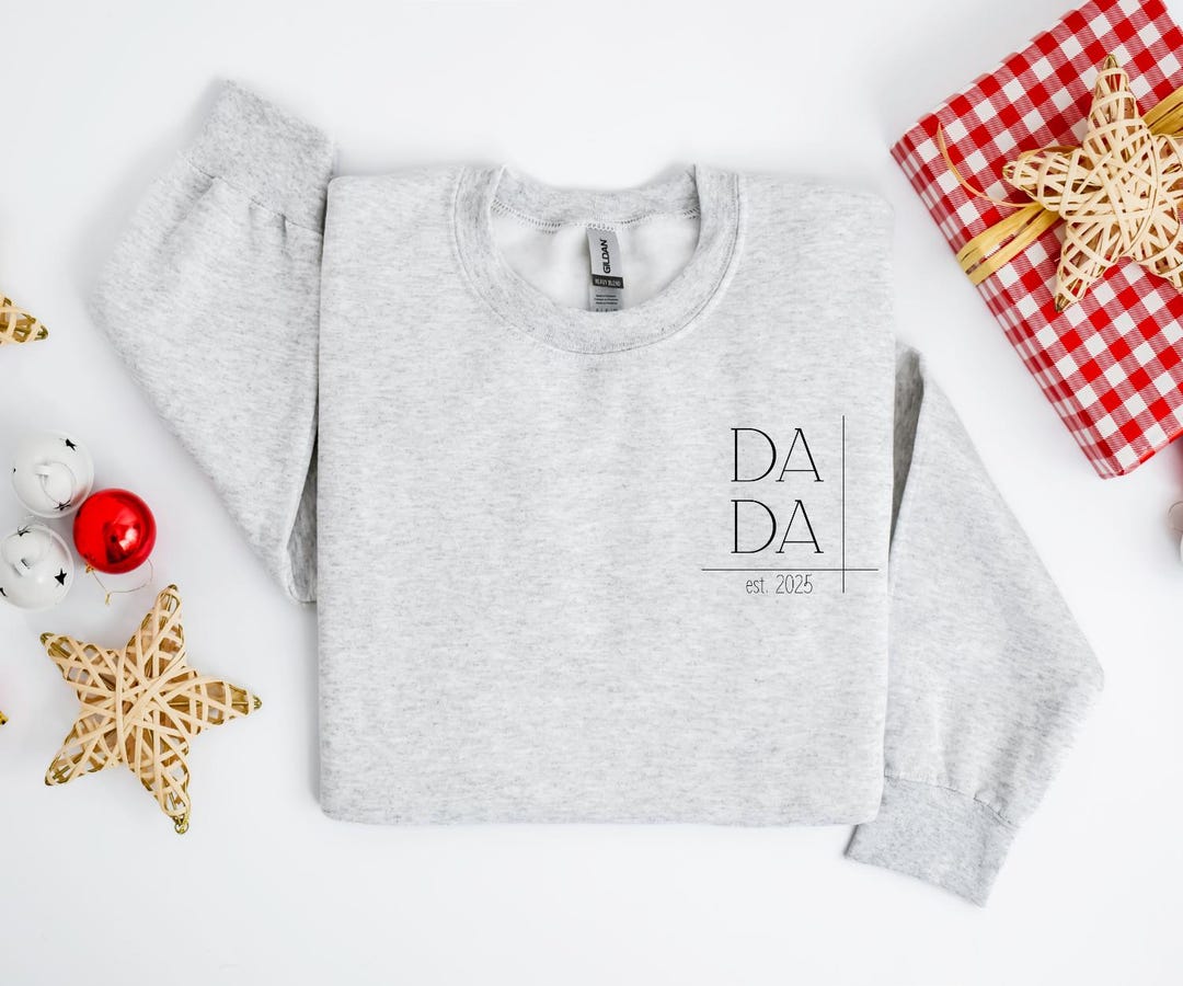Dada Sweatshirt, Dada Est Sweater, Custom Dad Hoodie, Custom Father ...