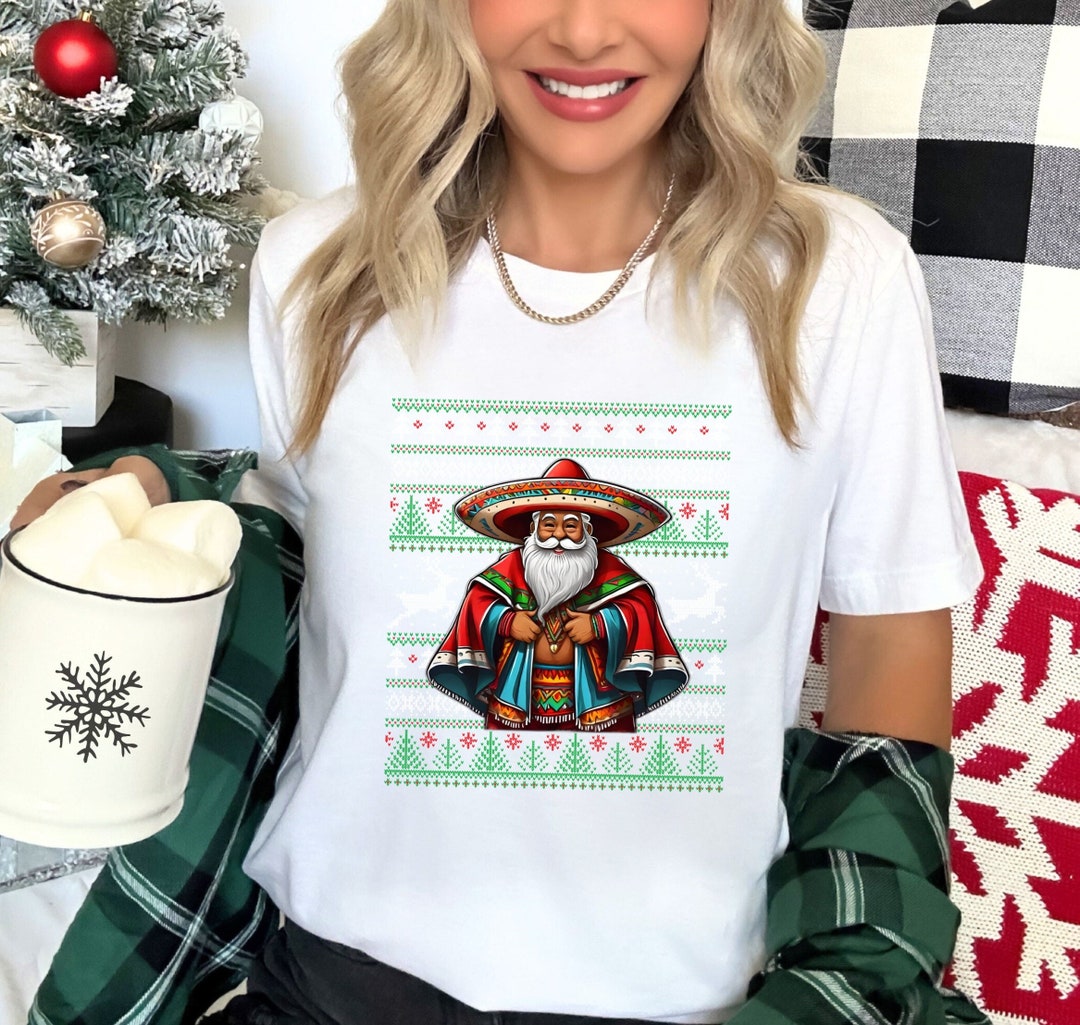 Cholo Claus Shirt, Mexican Santa T-shirt, Ugly Christmas Shirt ...