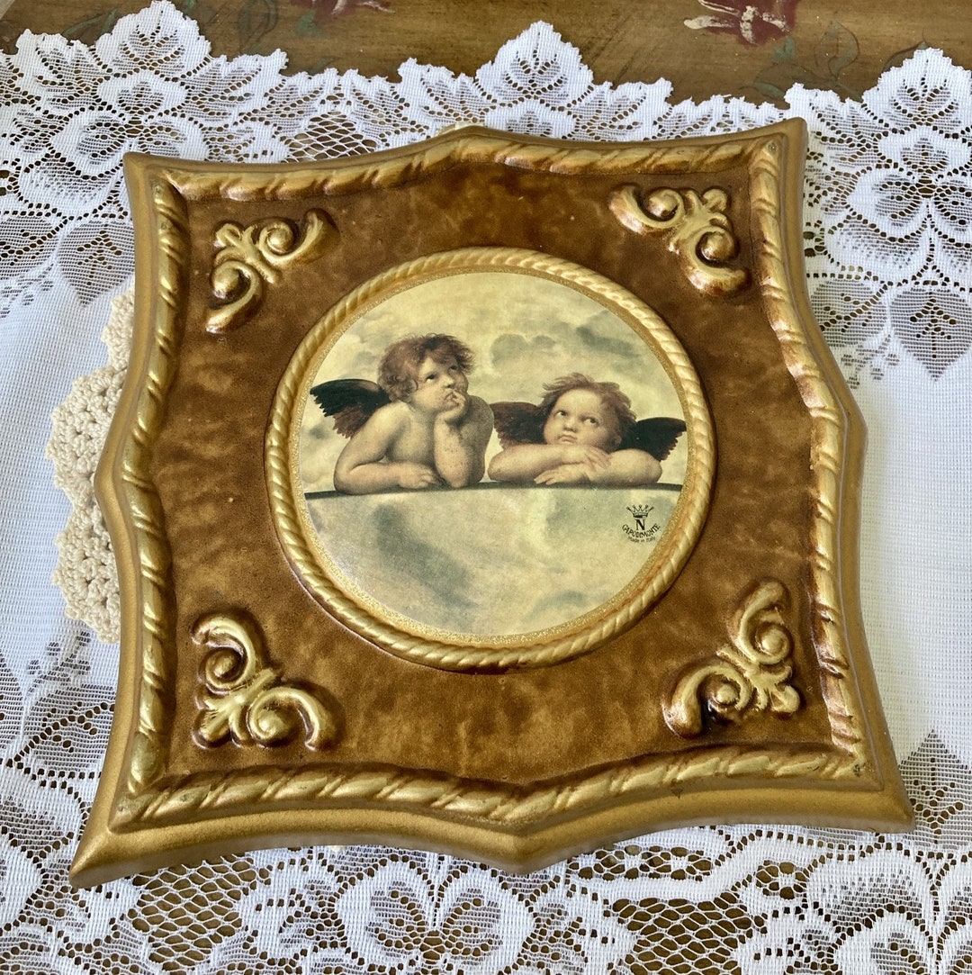 Angel Wall Hanging, Angel Decor, Raphael's Angels Wall Plaque, Wall ...