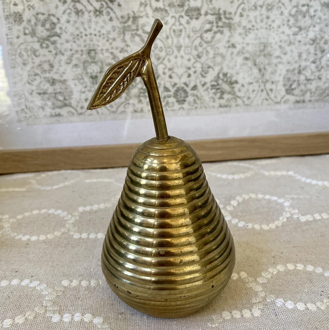 Vintage Brass Pear Bell, Pear Shaped Bell, Collectible Brass Bell - Etsy