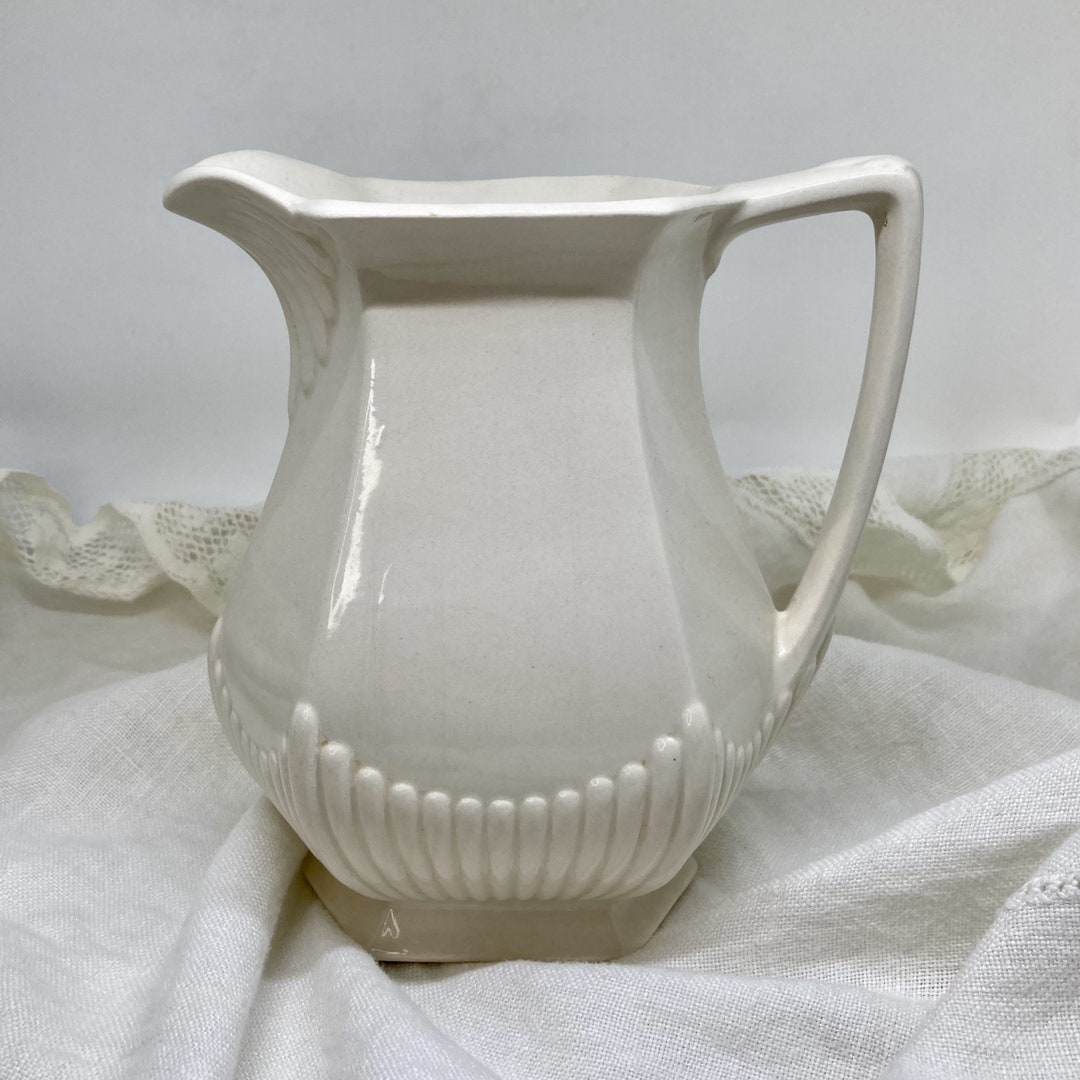 Wm. Adams & Sons Ironstone Pitcher, Cream Pitcher, English Ironstone ...