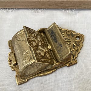 Antique Brass Matchbox Holder, Matchstick Holder, Decorative Match ...