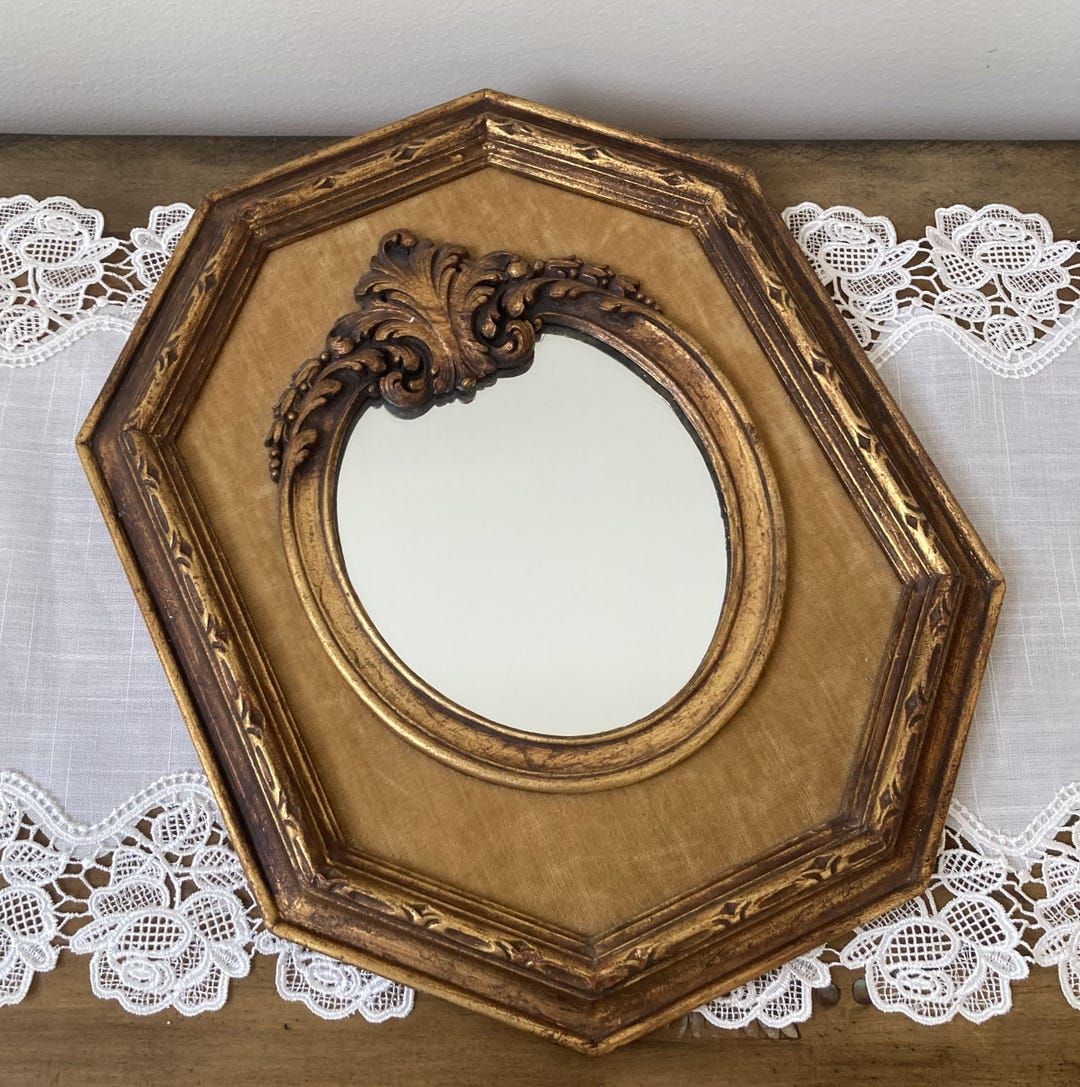 Vintage Wall Mirror, Octagon Shaped Mirror, Elegant Wall Mirror - Etsy