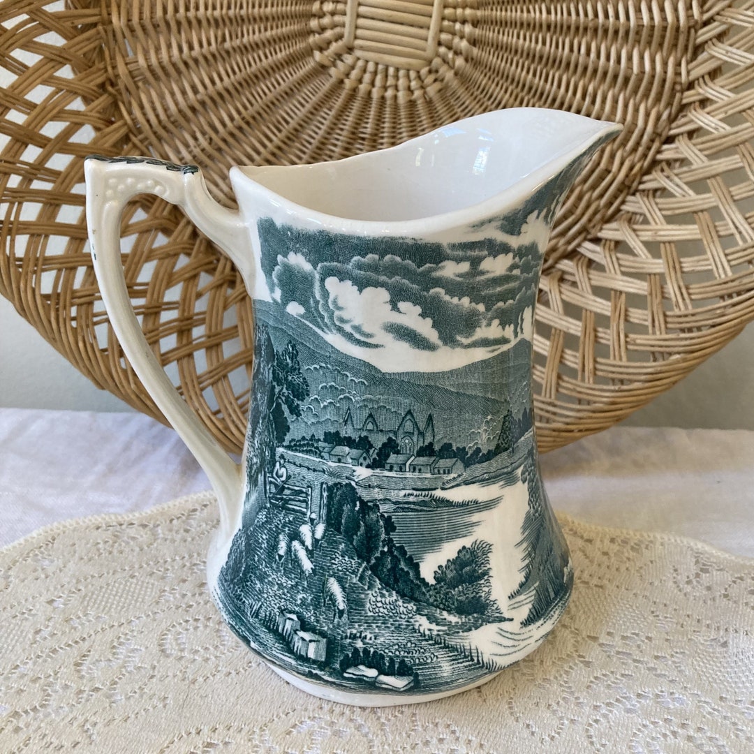Vintage Alfred Meakin Tintern Pattern Pitcher, Vintage Transfer Ware ...