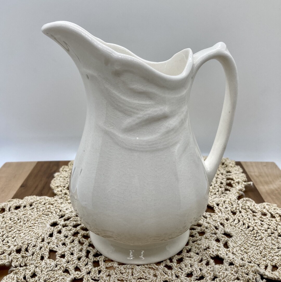 Wm. Adams & Sons Ironstone Pitcher, Cream Pitcher, English Ironstone ...