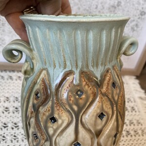Vase by Ira Burhans, Handmade Pottery, Tall Vase With Handles - Etsy