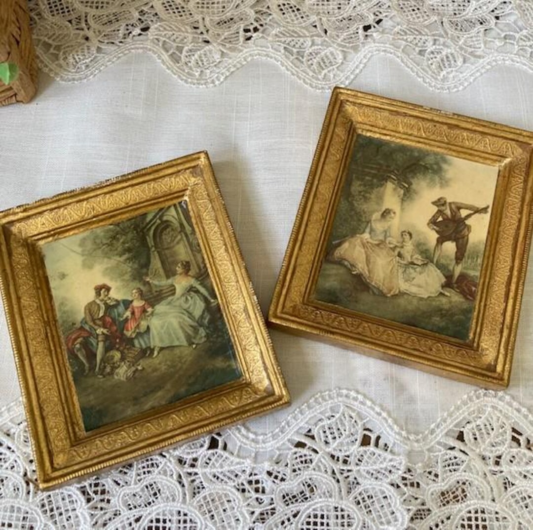 Vintage Lancret Prints, Set of 2 Lancret Pictures / Prints. Music ...