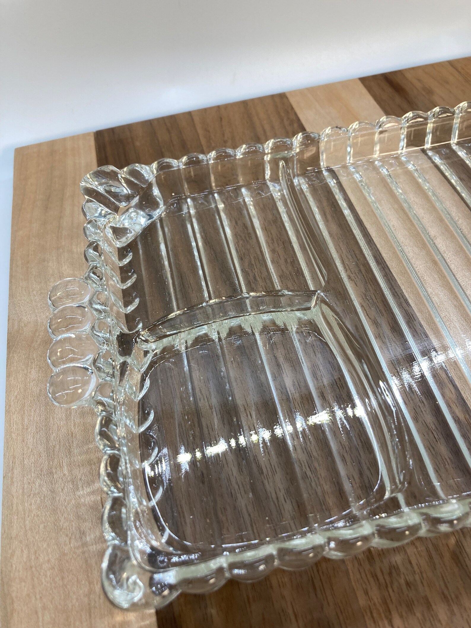 Vintage Hazel Atlas Snack Tray Set, Glass Snack Tray With Cup, Luncheon ...