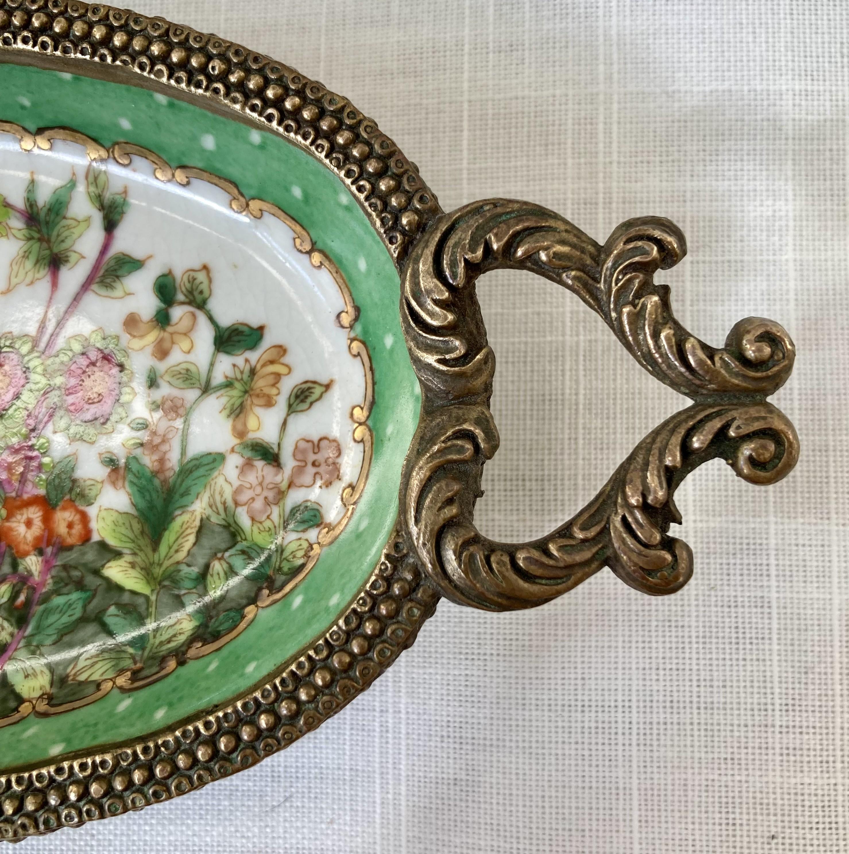 Vintage Wong Lee 1895 Hand Painted Floral Trinket Dish - Etsy