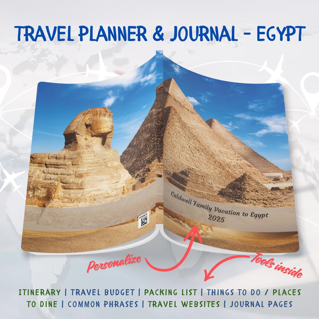 Personalized Giza Egypt Travel Planner, Travel-the-world Journal, Trip ...