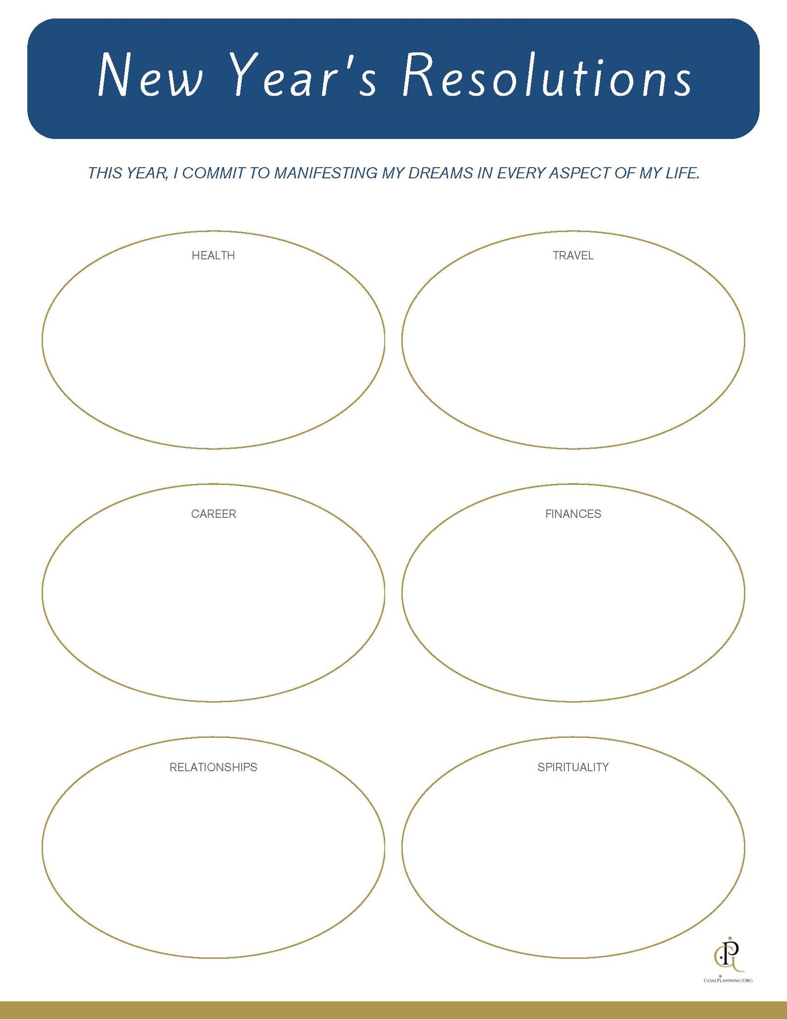 Vision Board Fillable & Printable Form - Etsy