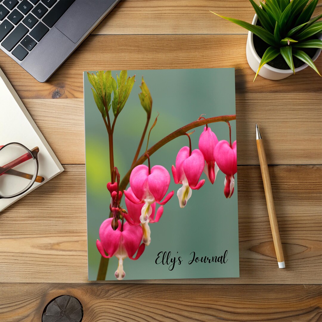 Bleeding Hearts Hardcover Custom Diary, Personalized Journal, Birthday ...