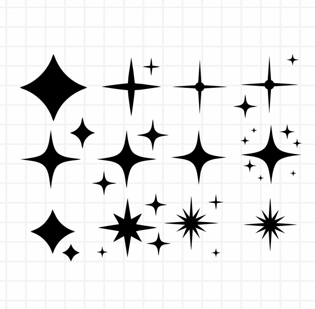 Sparkle Svg Bundle, 12 Designs, Sparkle Cut File, Sparkle Art, Stars Svg, Sparkles, Svg Files ...