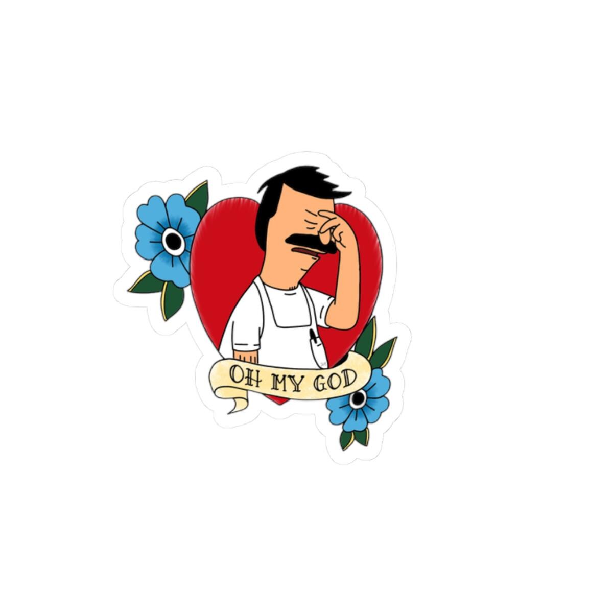 Bobs Burgers - Bob Oh My God Sticker - Etsy