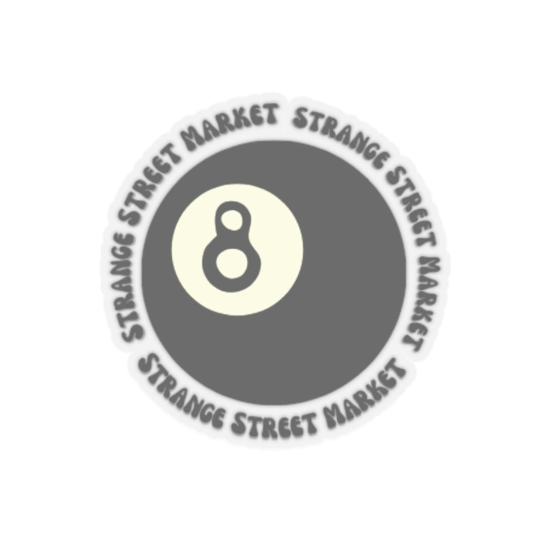 8 Ball Retro Kiss-cut Stickers, Strange Street Market Stickers, Vinyl ...