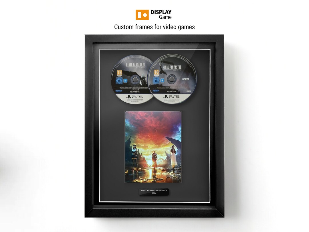 Final Fantasy 7 Rebirth Steelbook Diorama Frame for Playstation 5, Wall ...