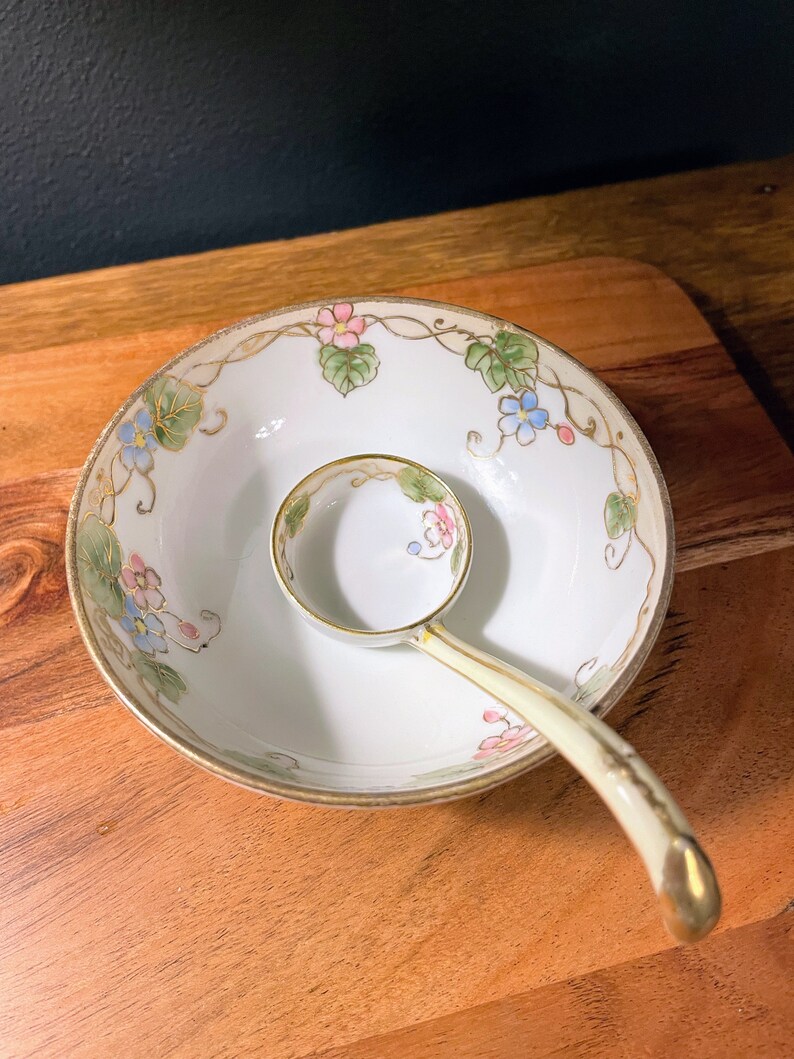 Nippon Hand Painted 3 Piece Sauce / Condiment Set Vintage Beautiful ...