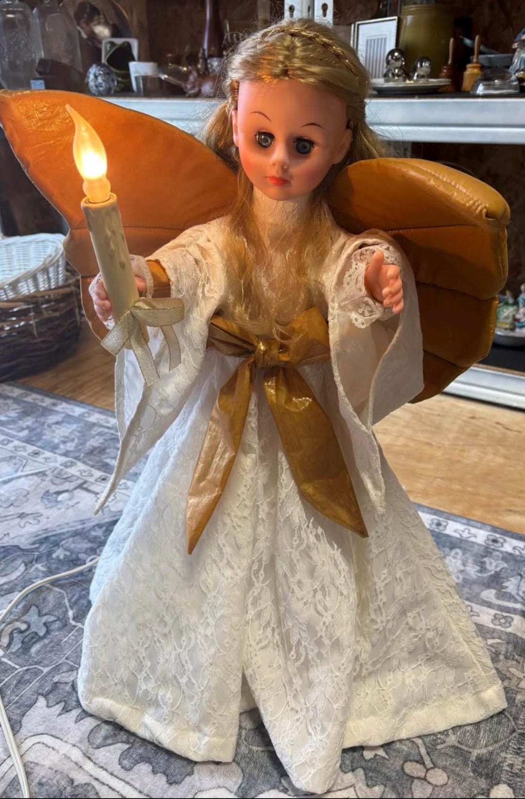 1980s 24" Christmas Animated Angel Lighted Motion Rennoc Animation INC ...