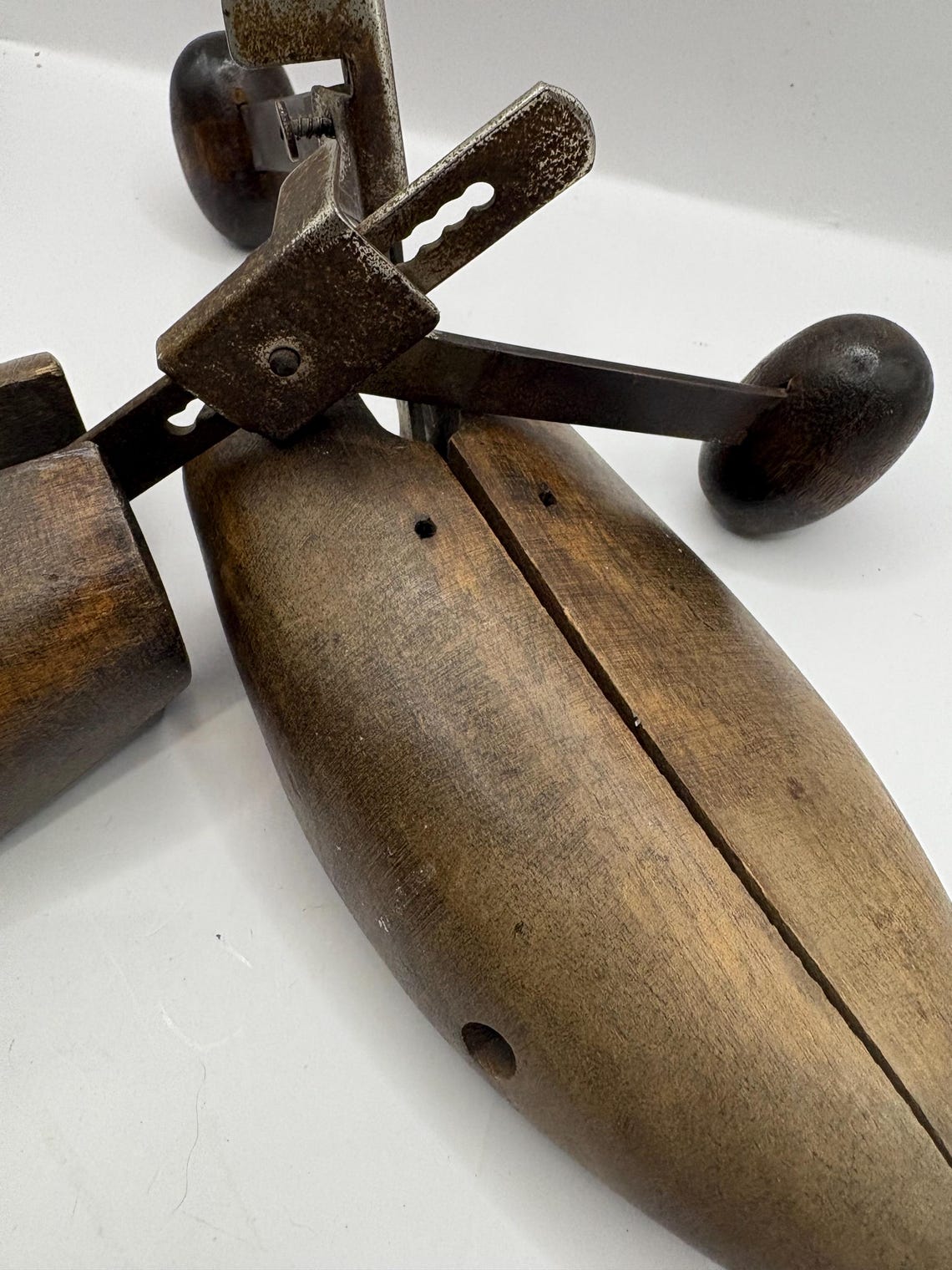 Vintage Pair of Wooden Shoe Stretchers Foot Shaped Forms Rustic ...