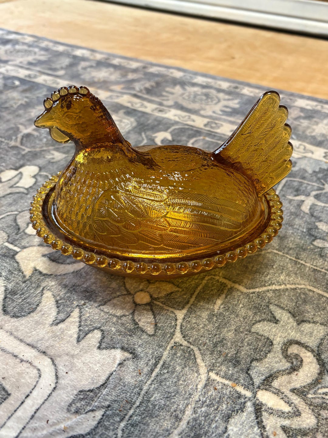 Indiana Glass Amber Hen on Nest - Vintage Neating Hen - Etsy