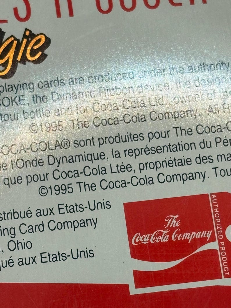 Coca Cola Nostalgia Playing Cards 2 Decks in a Collectible Tin Limited ...
