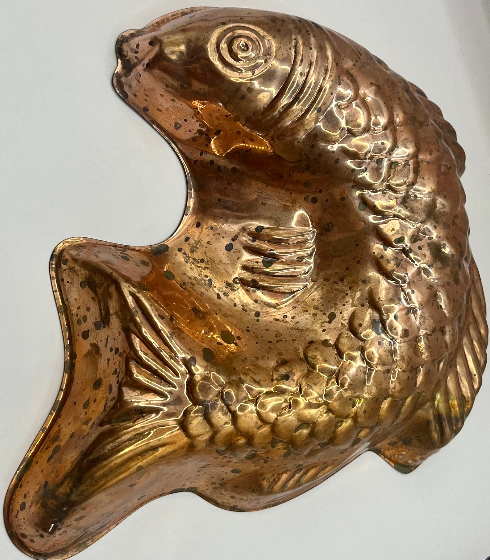 Vintage Copper Fish Mold Wall Decor - Etsy