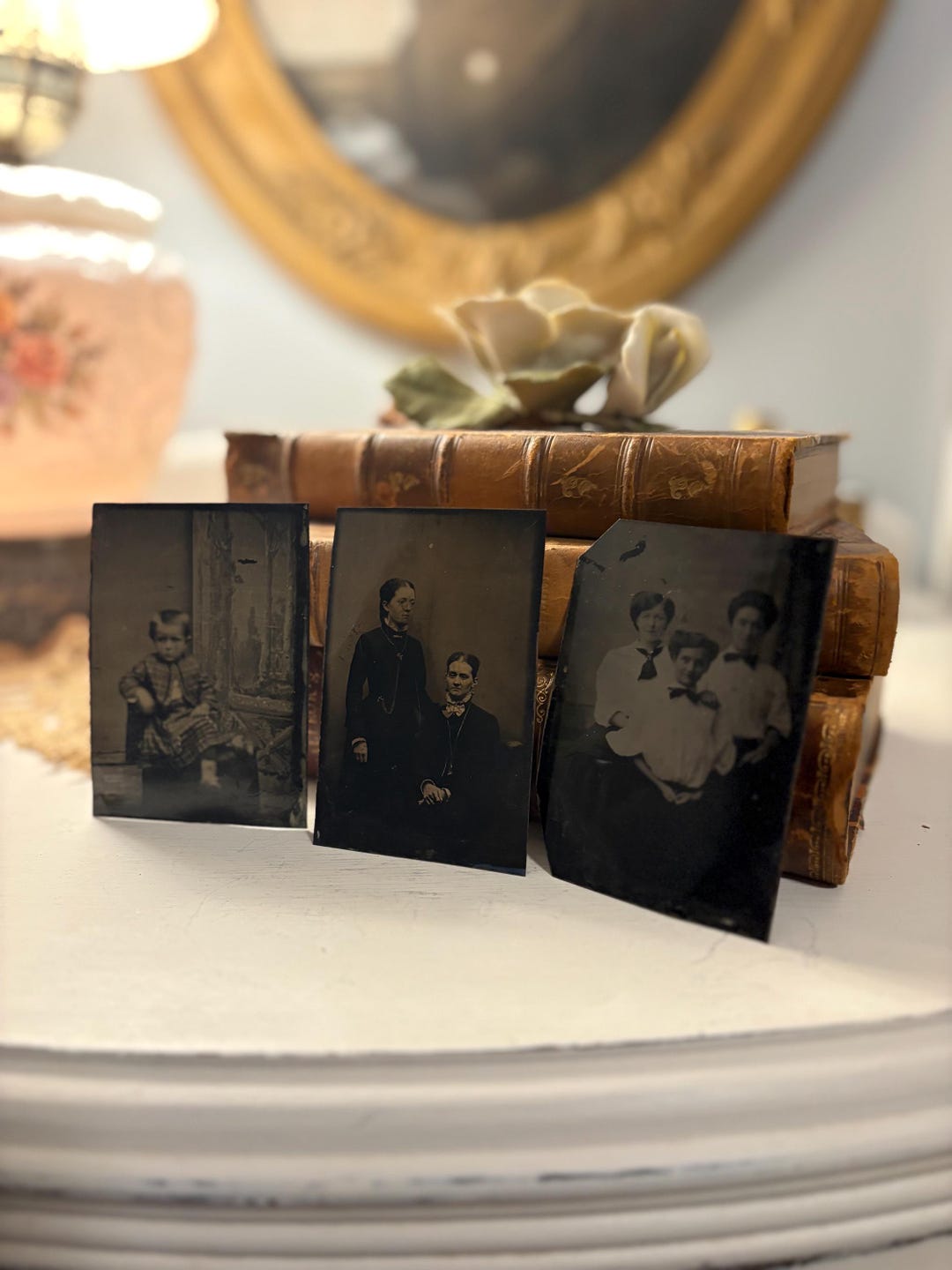 Antique Victorian Tintype - Ferrotype Family Portrait Photographs ...