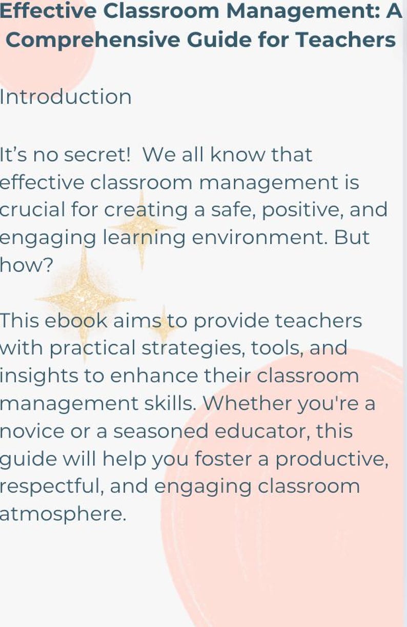 The Ultimate Classroom Management Guide - Etsy